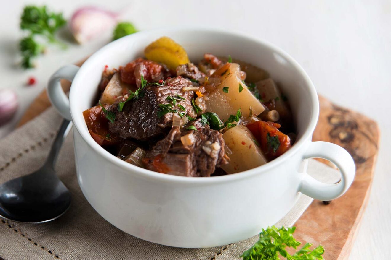 Olla de carne costarricense - Recetinas