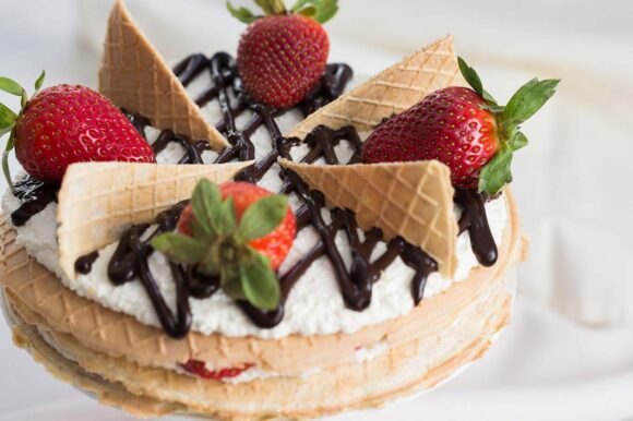 Tarta de obleas - Recetinas