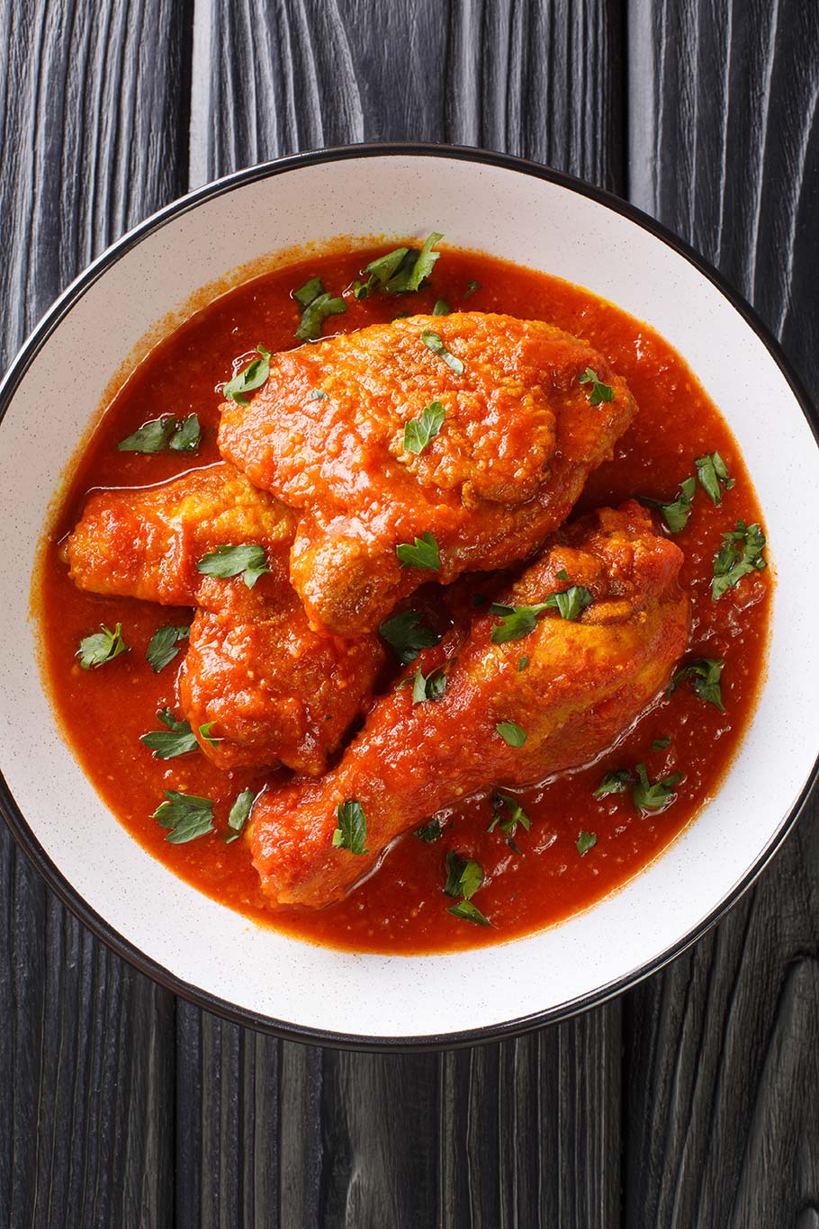 Pollo con tomate - Recetinas