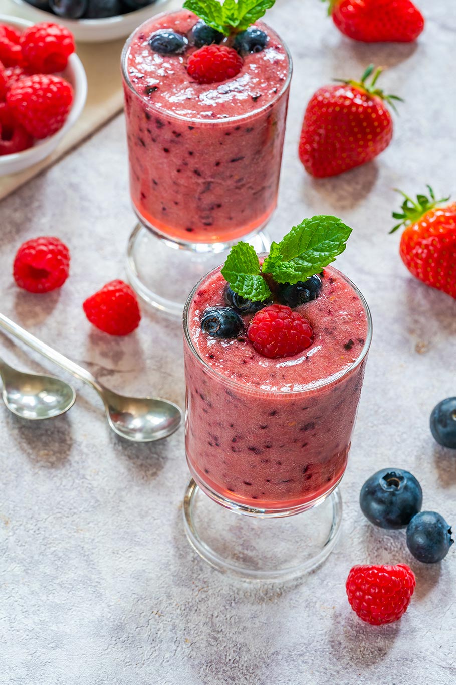 Batido de frutos rojos - Recetinas