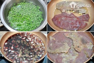 Hígado de ternera en salsa de vino tinto - Recetinas