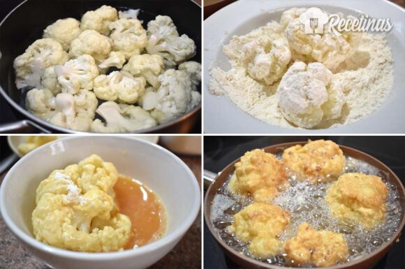 Coliflor rebozada - Recetinas