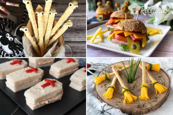 Comidas para una fiesta de Halloween
