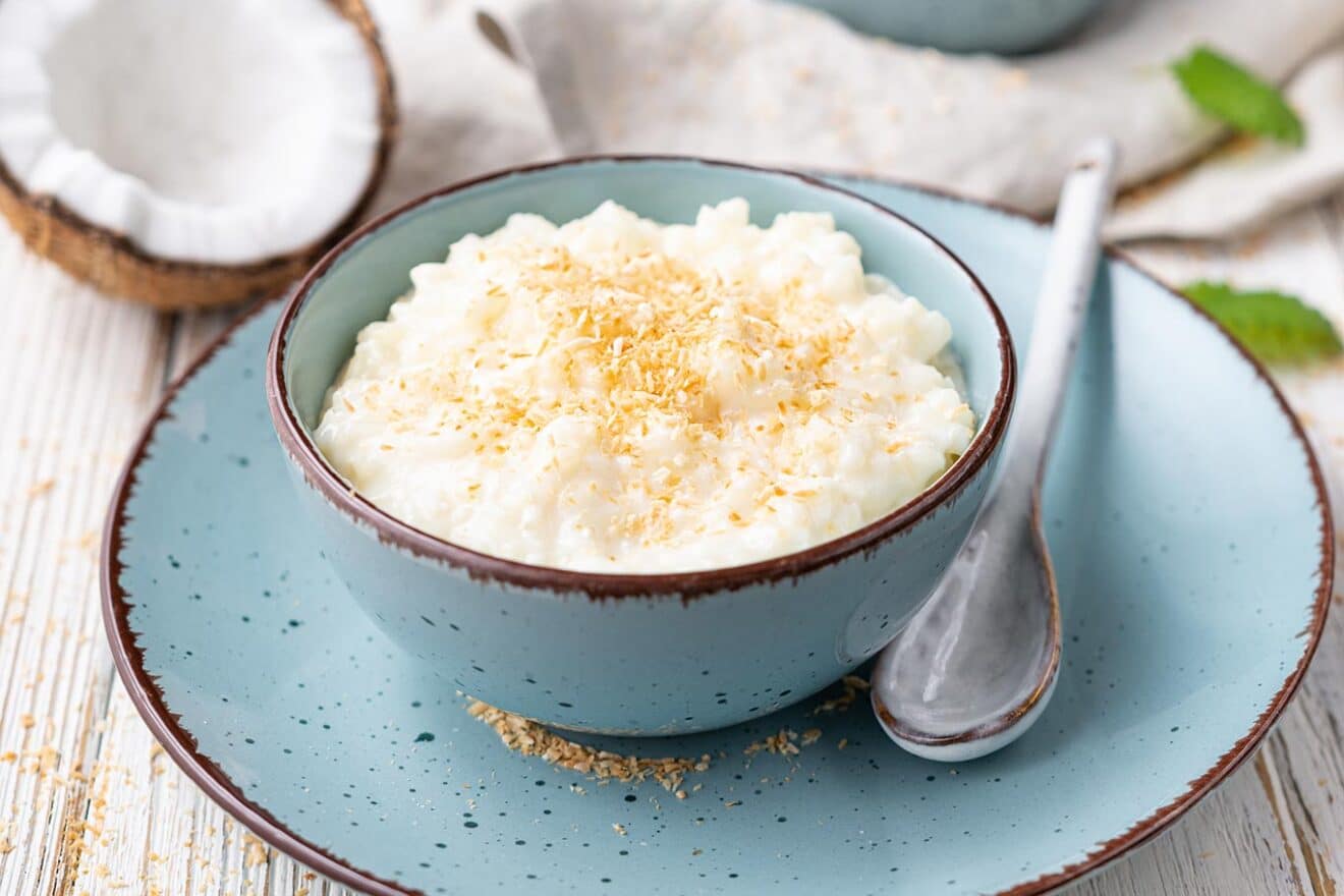 Arroz con leche de coco - Recetinas