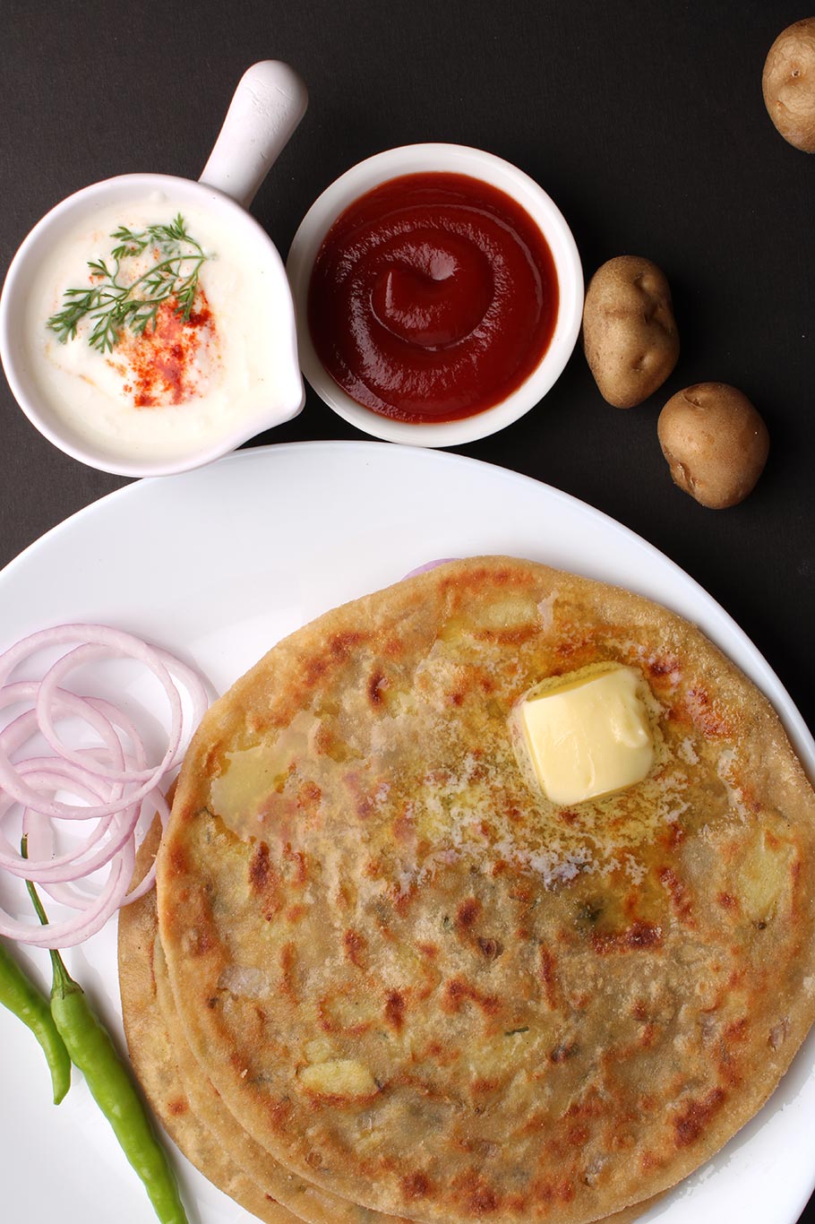 Aloo paratha - Recetinas