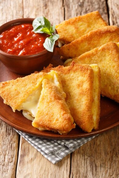 Mozzarella in carrozza - Recetinas