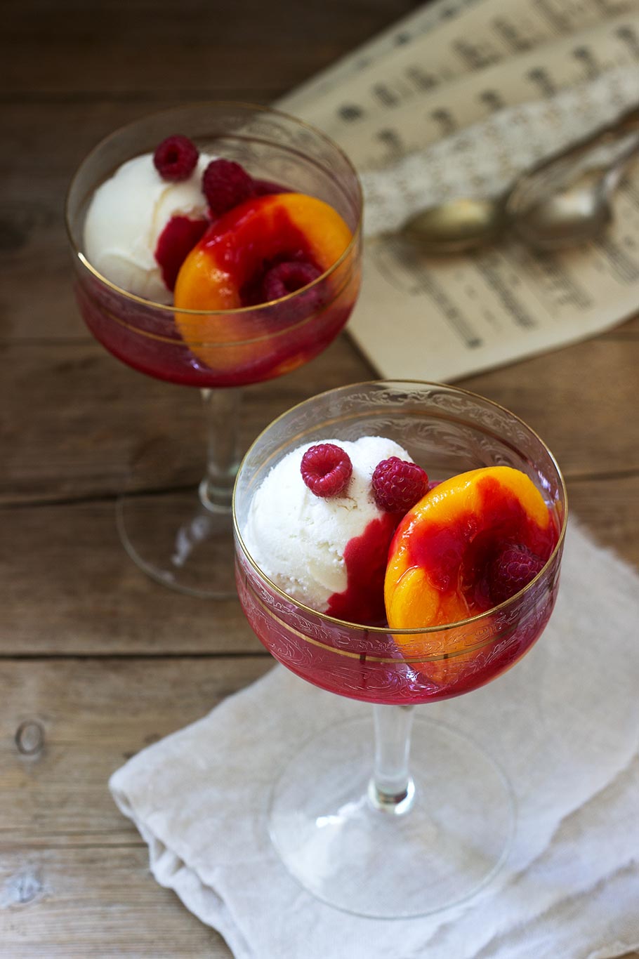 Pêche Melba - Recetinas