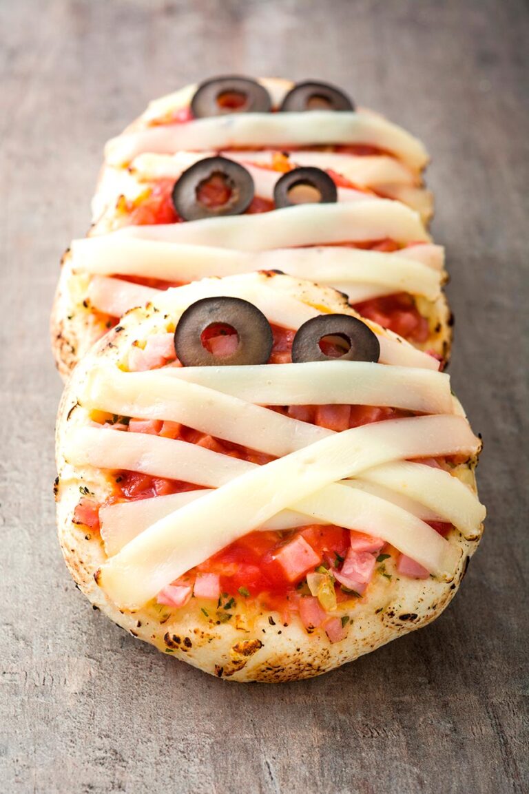 Mini pizzas momia - Recetinas