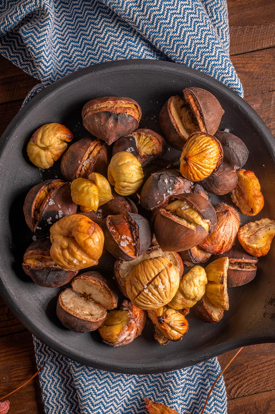 Castañas asadas, receta tradicional de otoño
