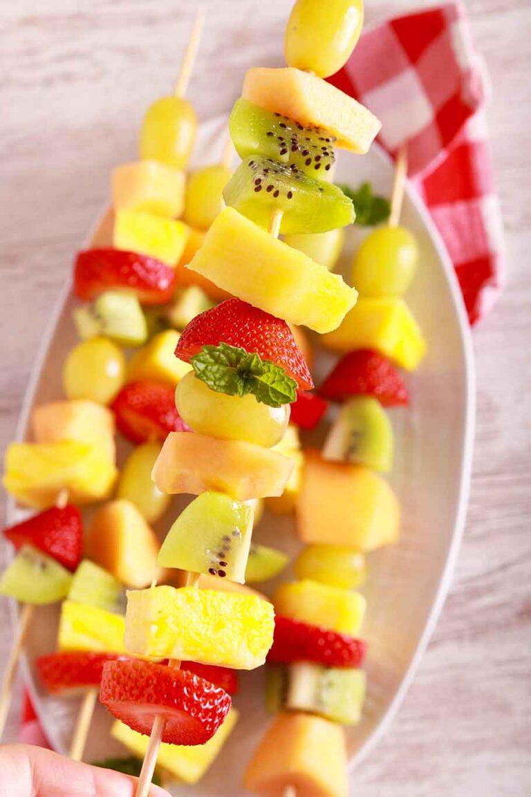 Brochetas de frutas - Recetinas