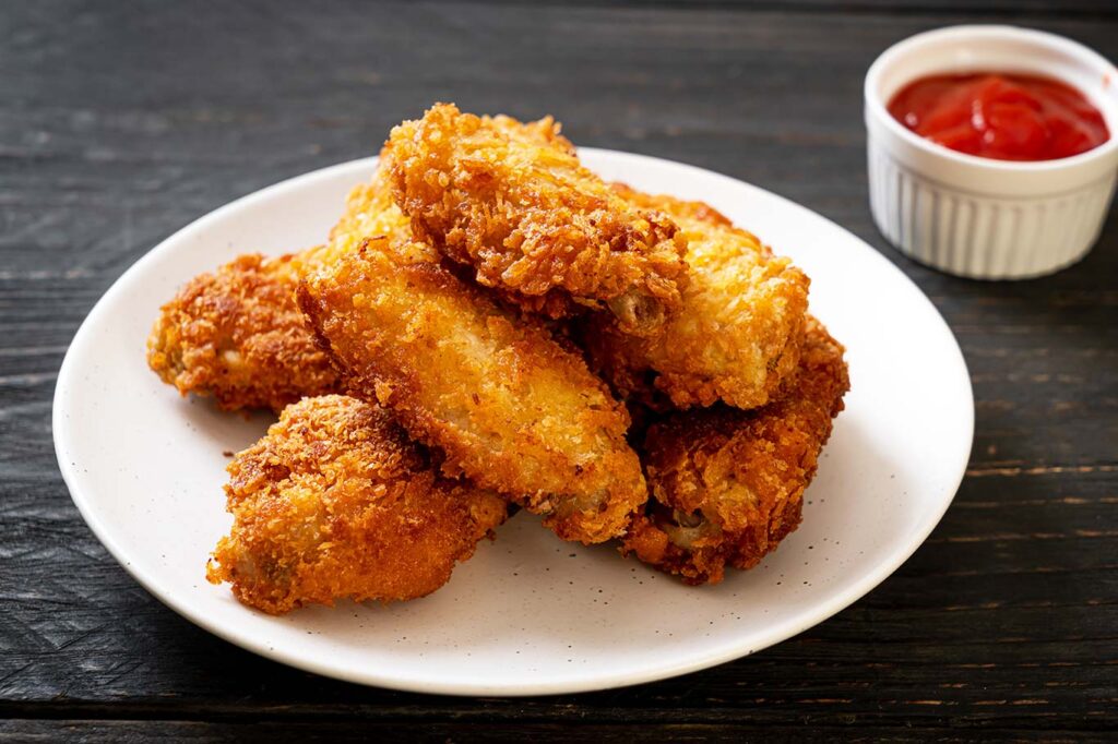 Alitas de pollo fritas - Recetinas