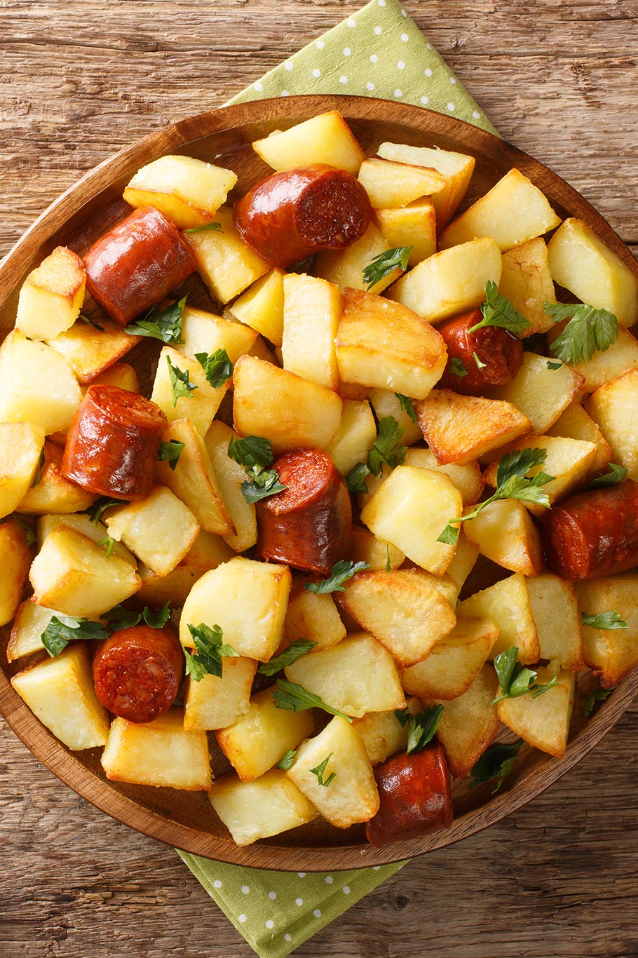 Patatas con chistorra - Recetinas