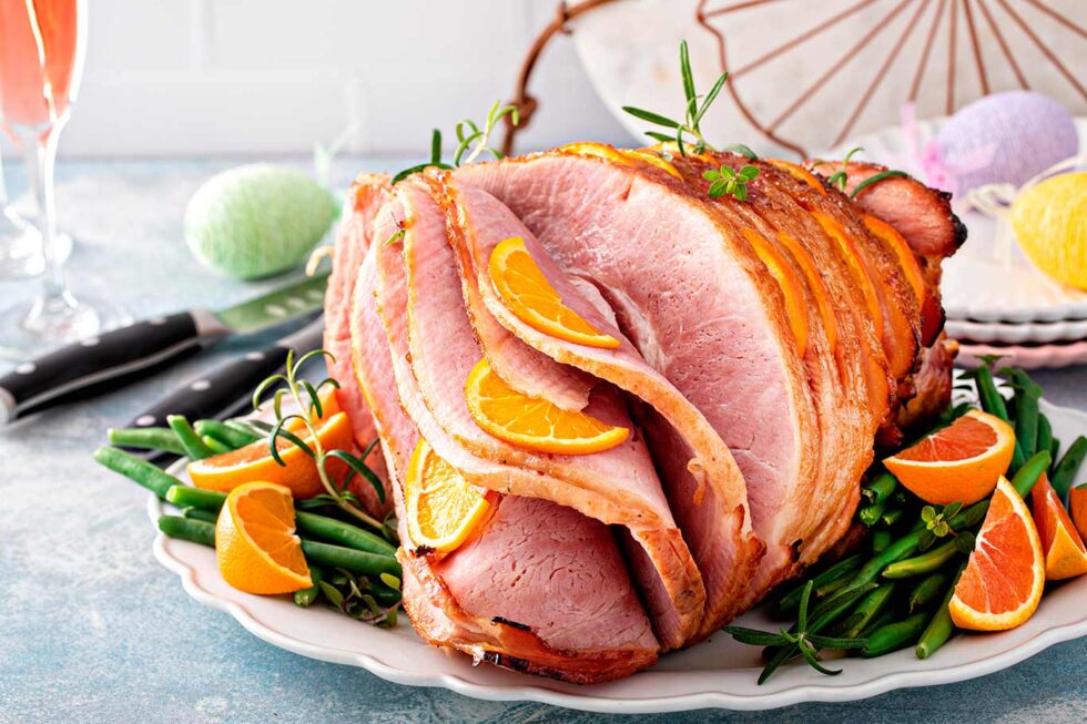 Jamón asado en salsa - Recetinas