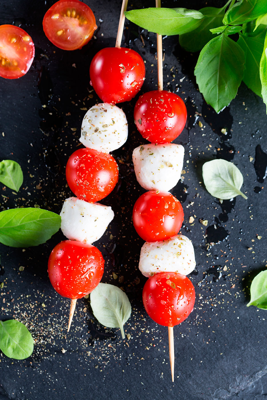 Pinchos caprese - Recetinas